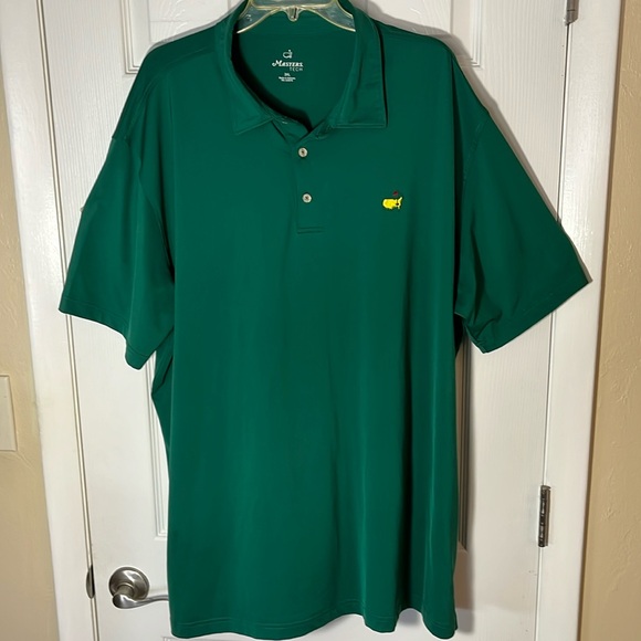 Masters | Shirts | Masters Tech Nwot Green Performance Polo Golf Shirt ...